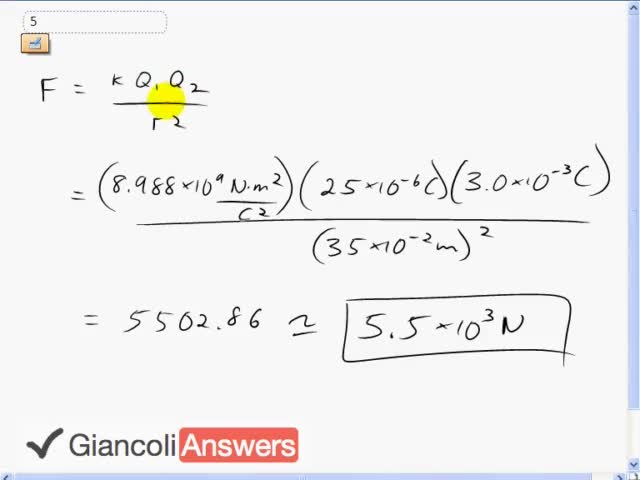 Giancoli 6th Edition Chapter 16 Problem 5 Giancoli Answers 2795
