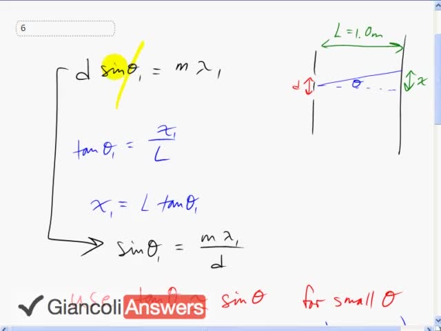 Giancoli 6th Edition, Chapter 24, Problem 6 | Giancoli Answers
